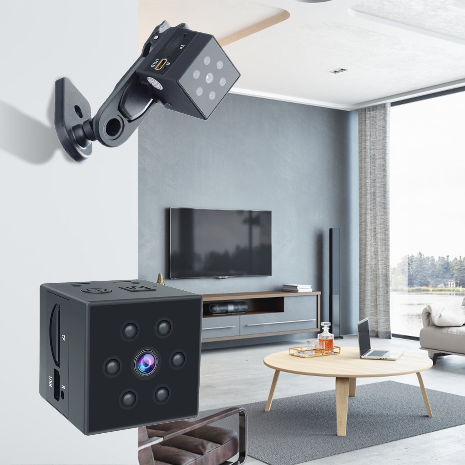 1080P HD Security Camera, Wireless Indoor Outdoor Camera, Night Vision ...