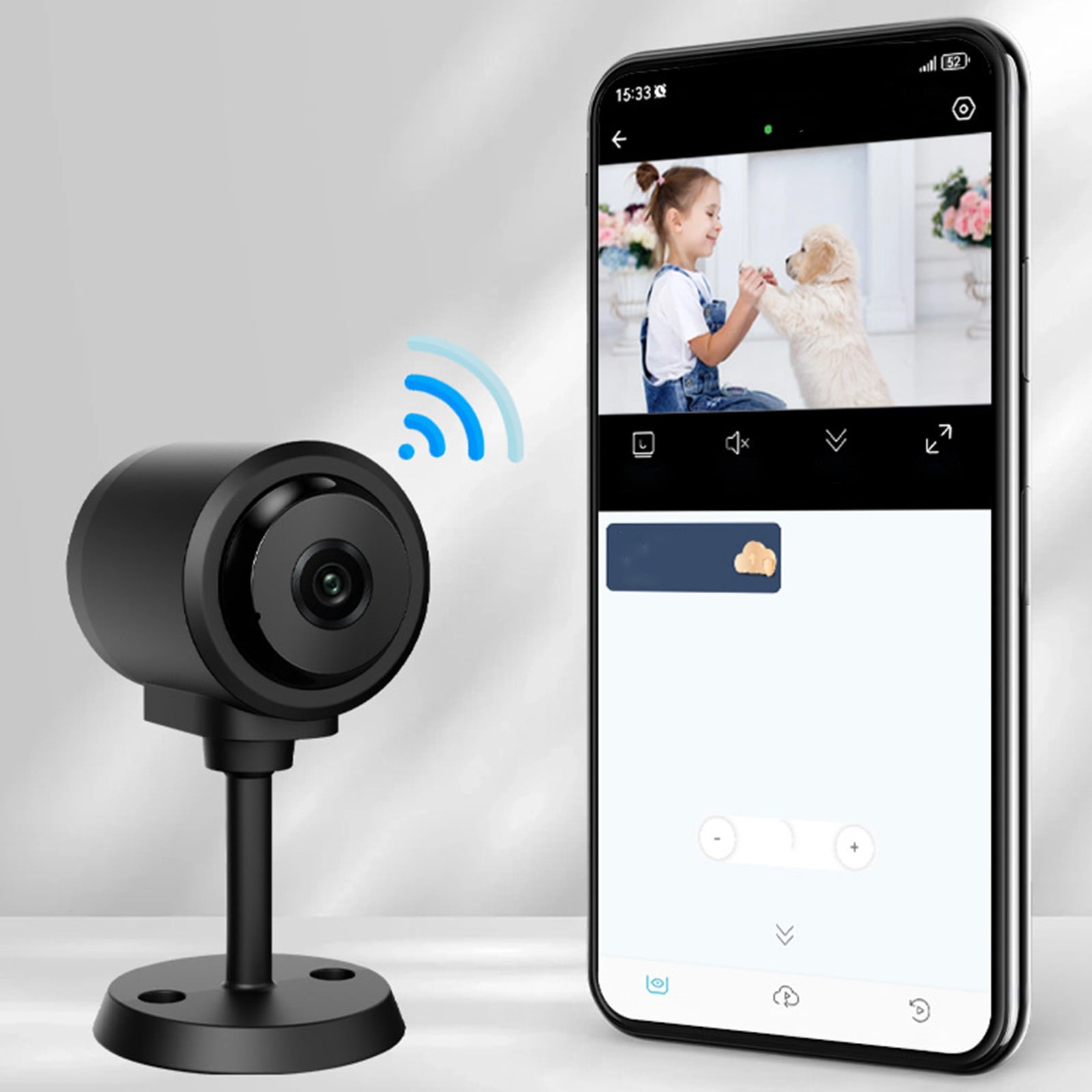 1080P HD Wireless WiFi Security Camera with Infrared Night Sight Motion ...