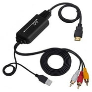 axGear Composite 4 Port RCA Video Audio AV Splitter Box 1 In 4 Out with ...