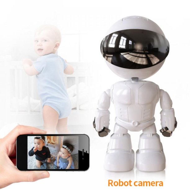 1080P Robot IP Camera Security Camera 360° WiFi Wireless 2MP CCTV ...