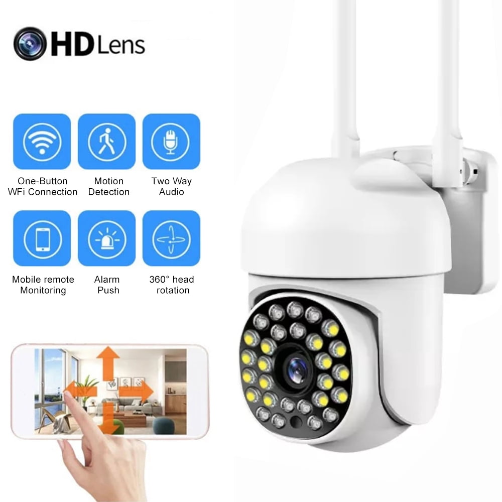 1080P WiFi Home Security Cameras, USB Dome, 360° View, Waterproof ...