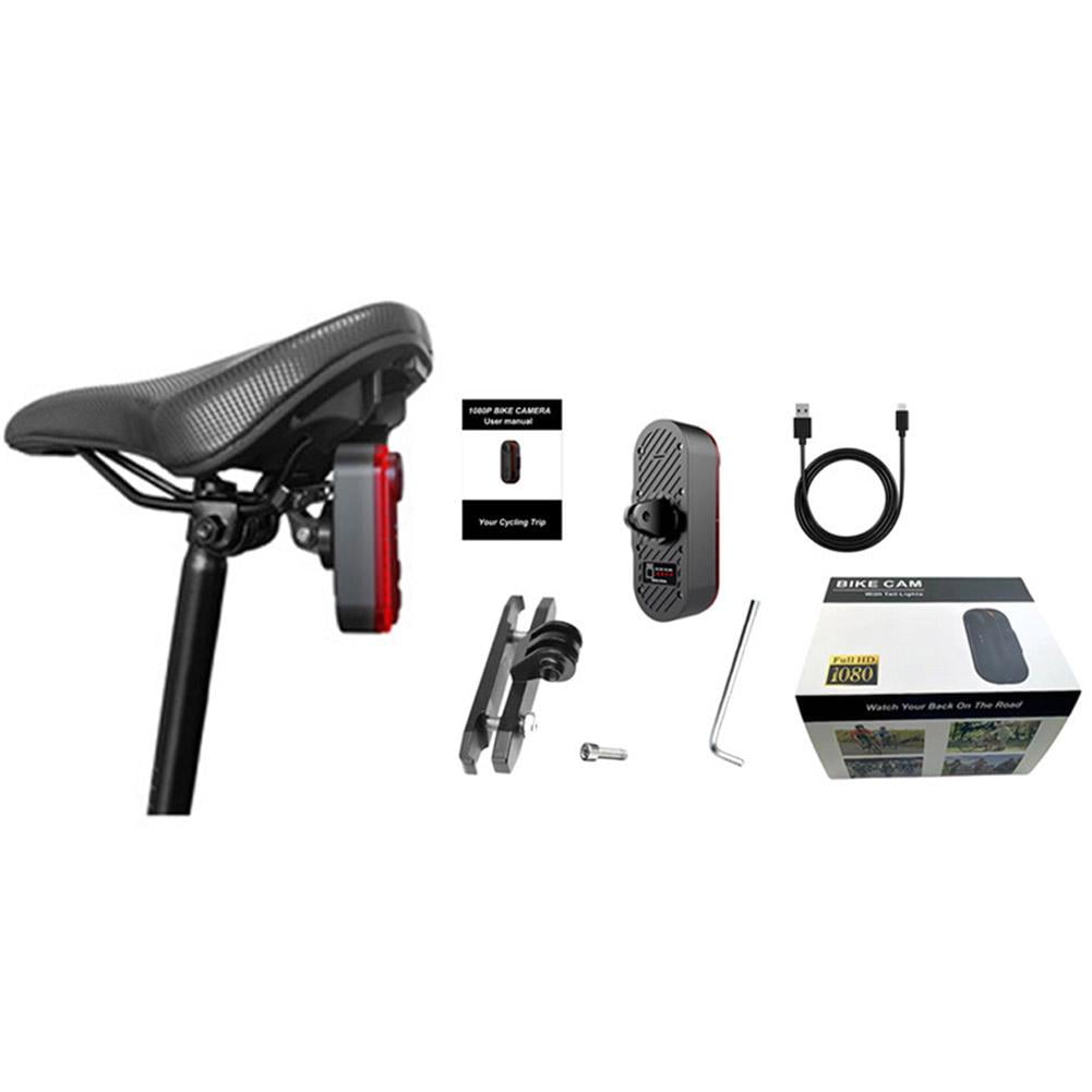 1080P Waterproof Bike Rear Camera Recorder with AI Warning Light and ...