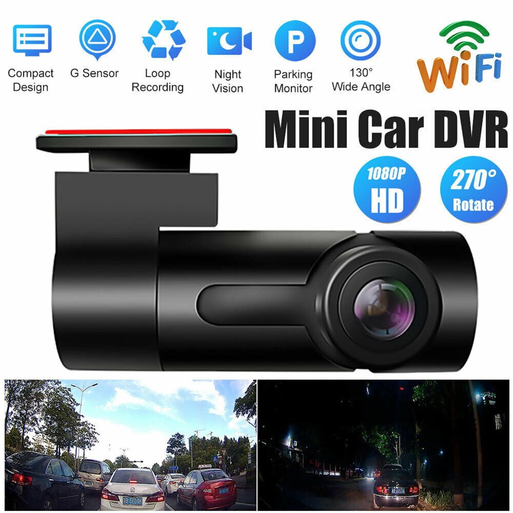 1080P WiFi Car DVR Dash Cam Mini Hidden 1080P DVR Recorder Camera Night ...