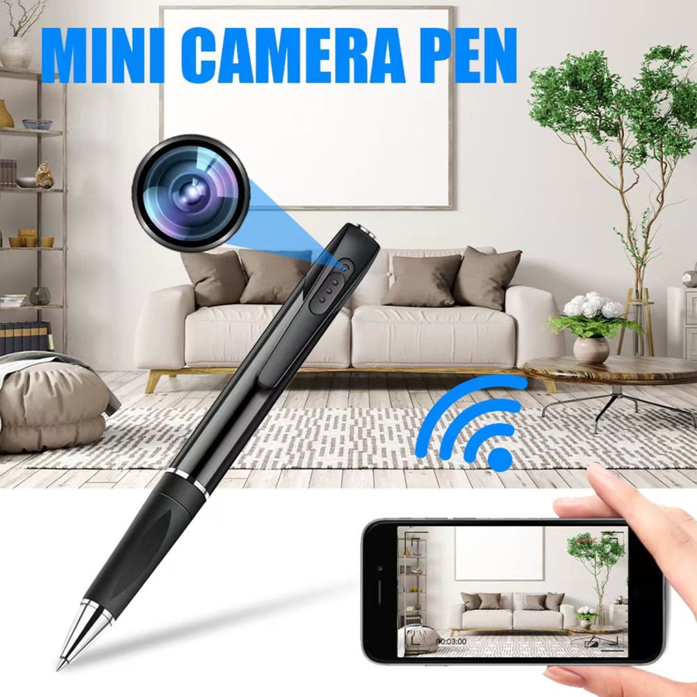 Accreate 1080P Wifi Mini Pen Camera Voice Recorder Surveillance Body ...