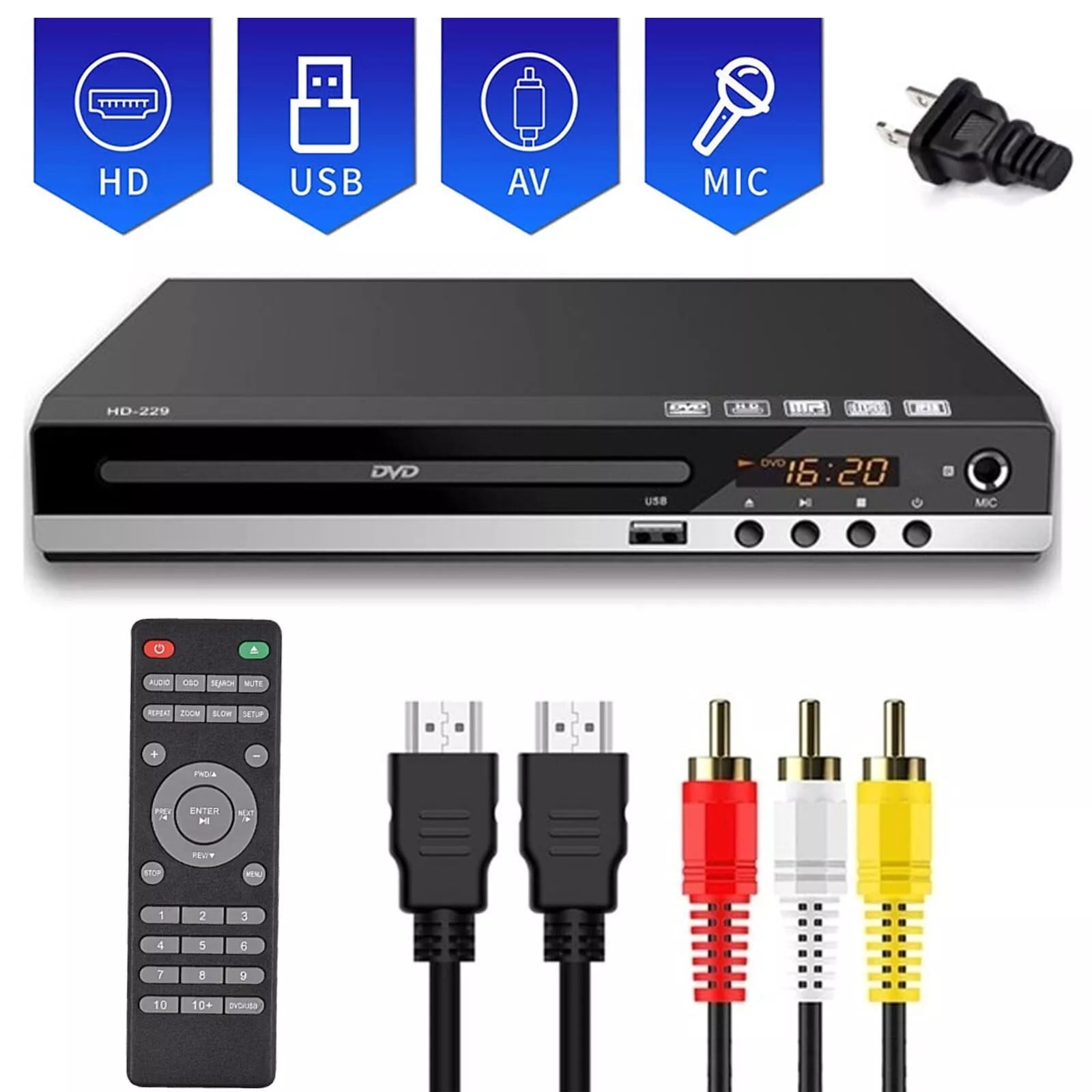 Ramsay's Expression 1080p DVD Player, All Region Free, Compact, HDMI ...