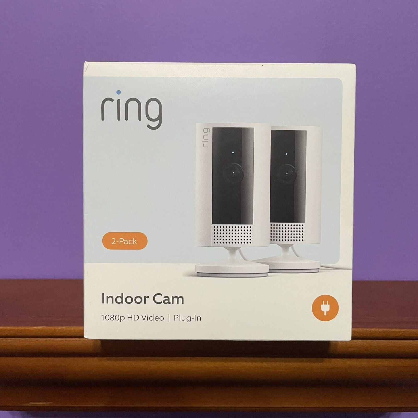 Indoor 2nd Gen 1080p Color Night Vision Security Camera, White, 2 Pack ...