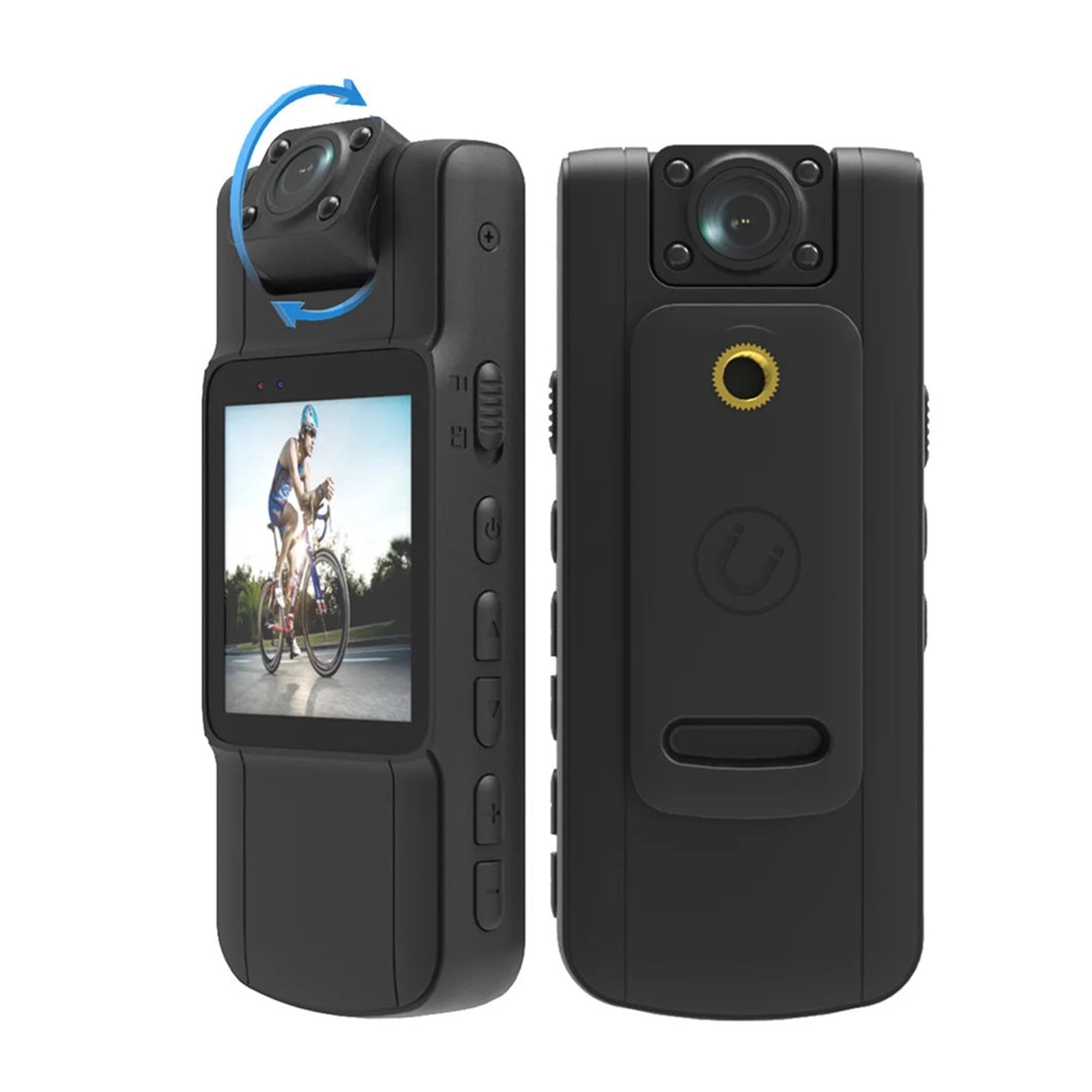 1080p Mini Body Camera Video Camera Angle 180°Lens Rotatable With For ...