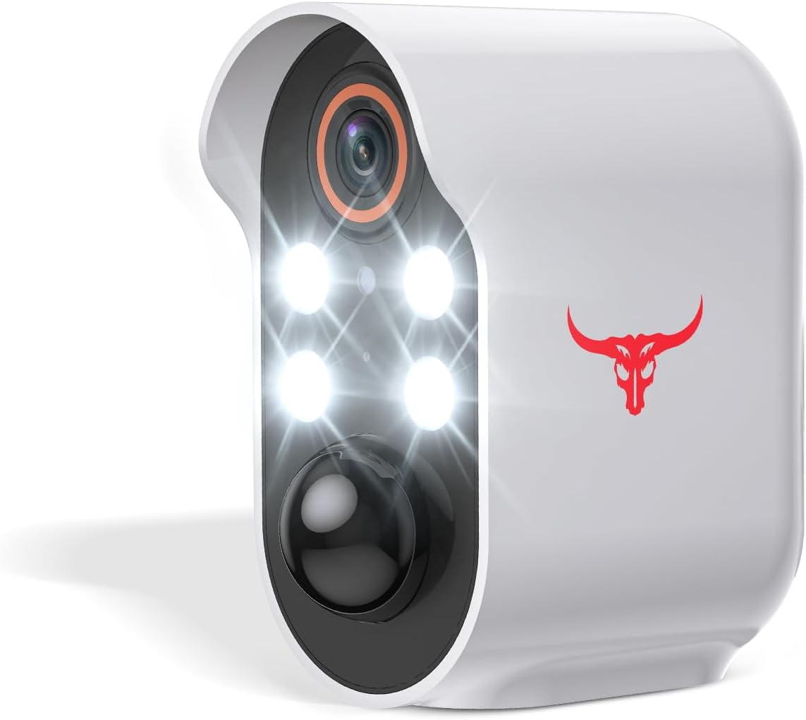 1080p Security Camera Wireless, AI Human Detection, PIR Motion ...