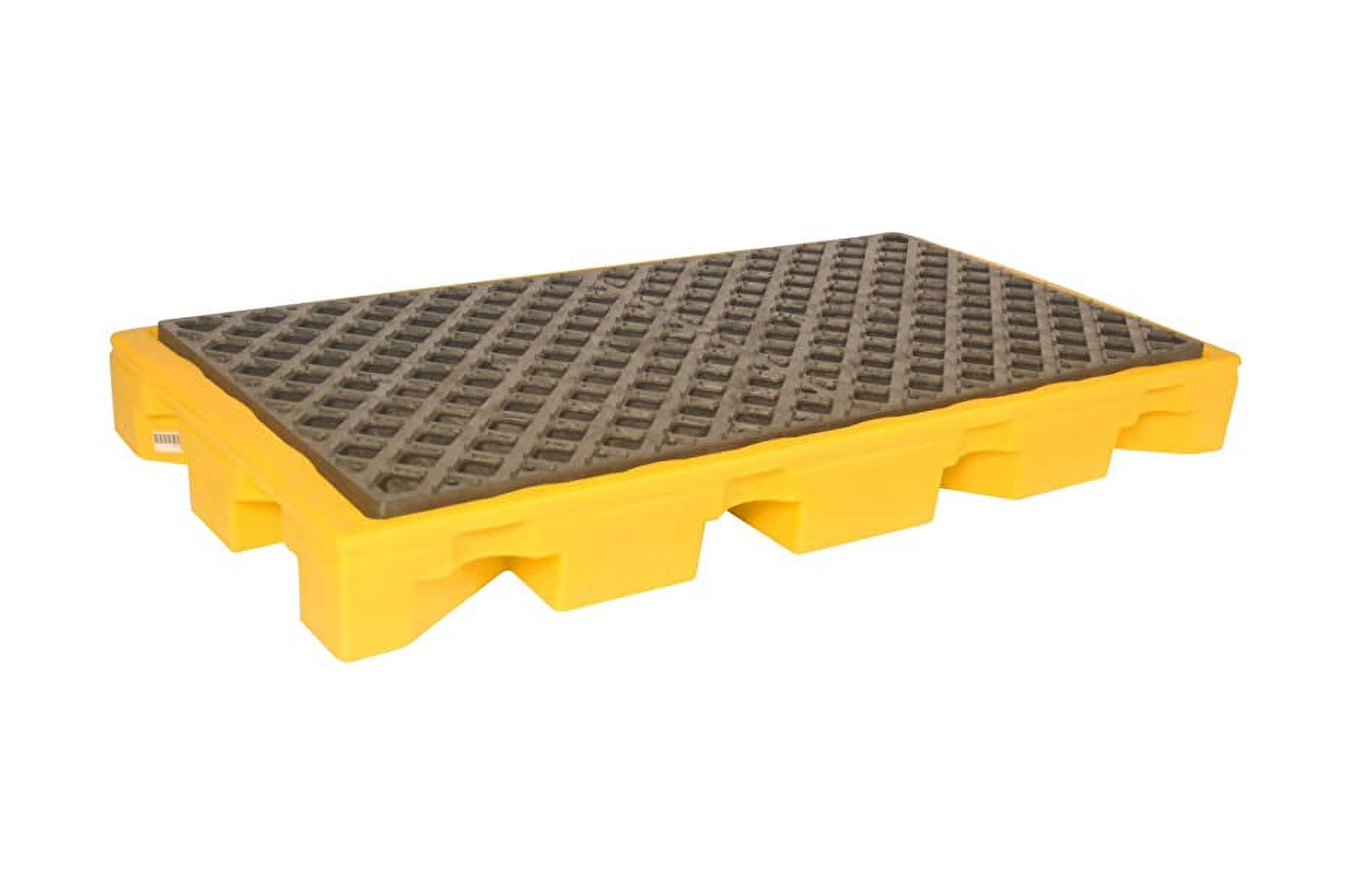 1086 Polyethylene P2 2-Drum Ultra-Spill Deck, 3000 lbs Capacity, 5 Year ...