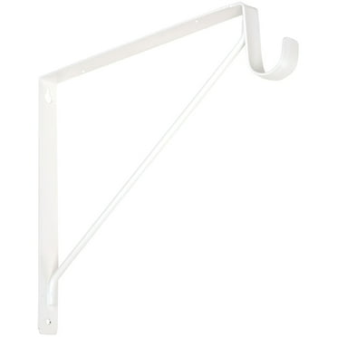 ClosetMaid SuperSlide 3/4 In. Resin Closet Rod Side Wall Bracket, White ...