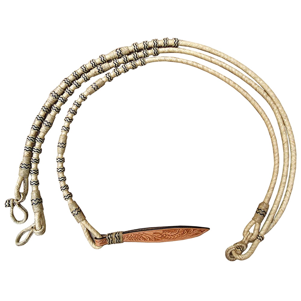 108F Hilason Western Rawhide Braided Leather Show Rommel Romel Romal ...