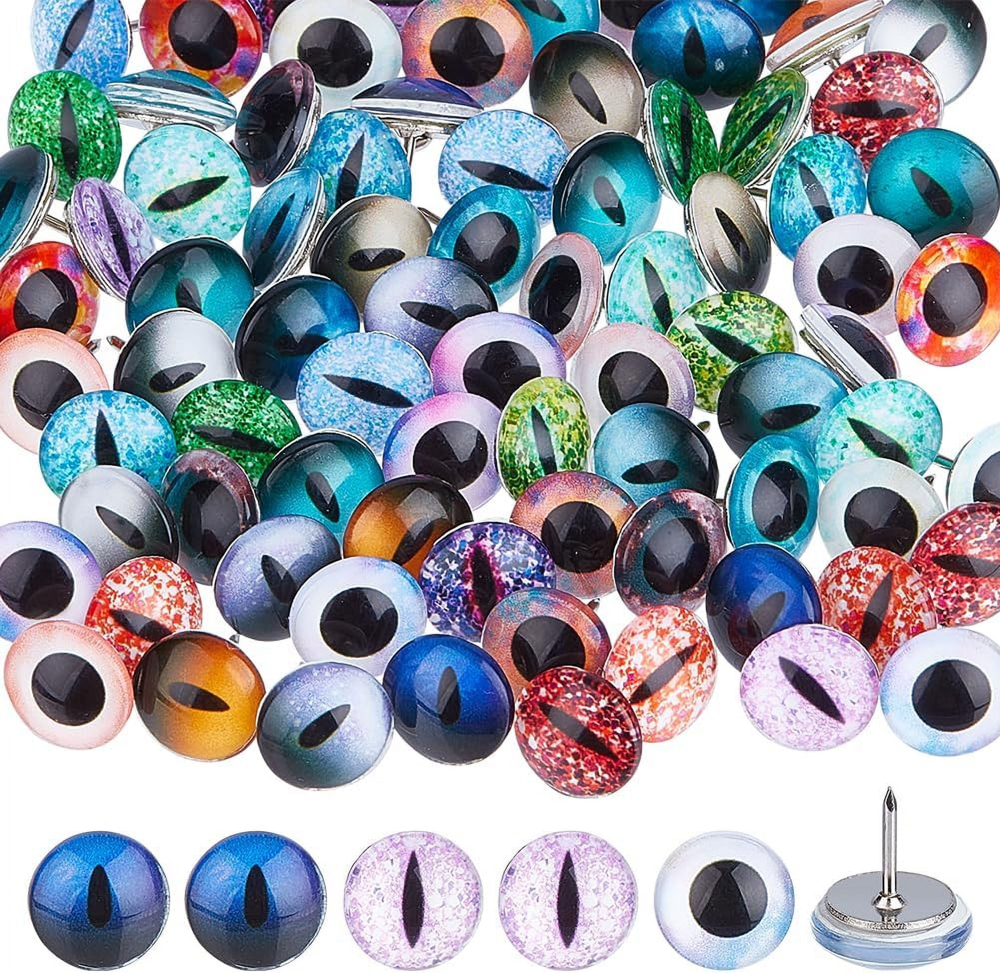 108Pcs 3 Styles Eye Push Pins Round Head Thumbtack Decorative Wall ...