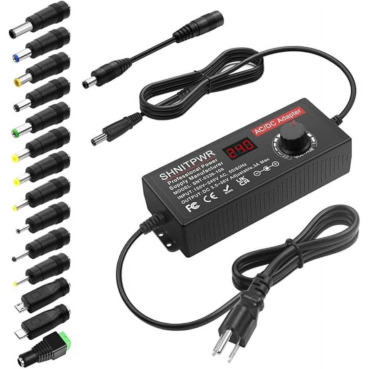 108W Universal Power Supply Adjustable DC 3.5V~36V 3A AC/DC Adapter 12V ...