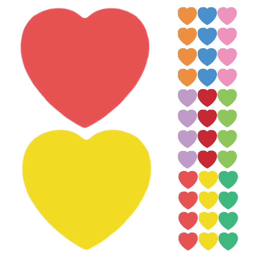 108pcs Small Heart Cutout Paper Shapes Assorted , Wedding Decor, Party ...