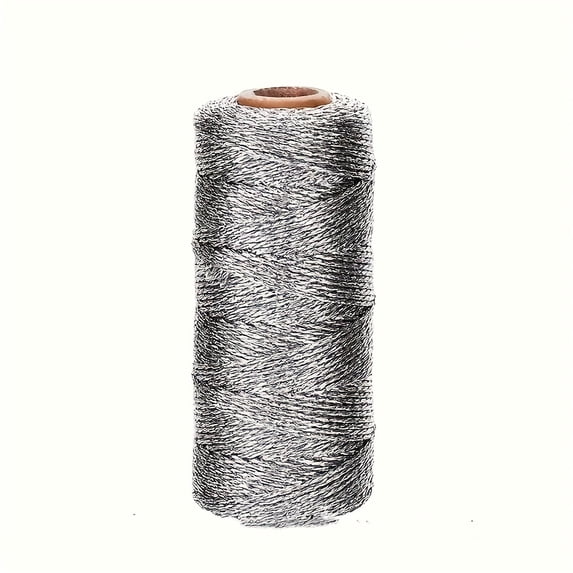 109 Code Silvery Handmade Woven Rope - Christmas Decoration Rope ...
