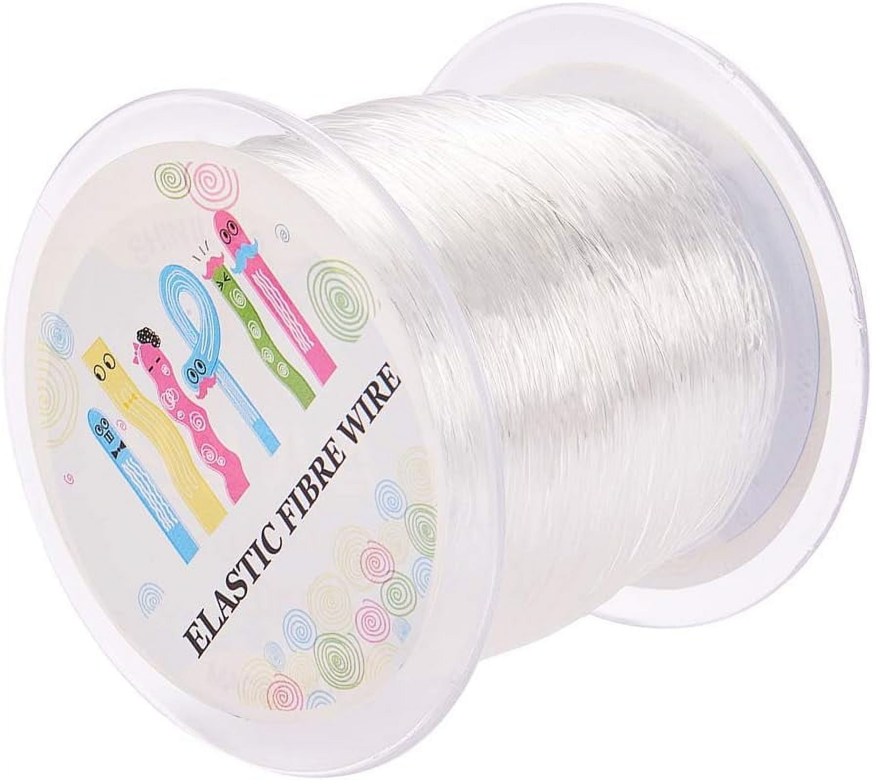 109 Yards Clear Korean Elastic Crystal Thread 1mm Stretch String Cord ...