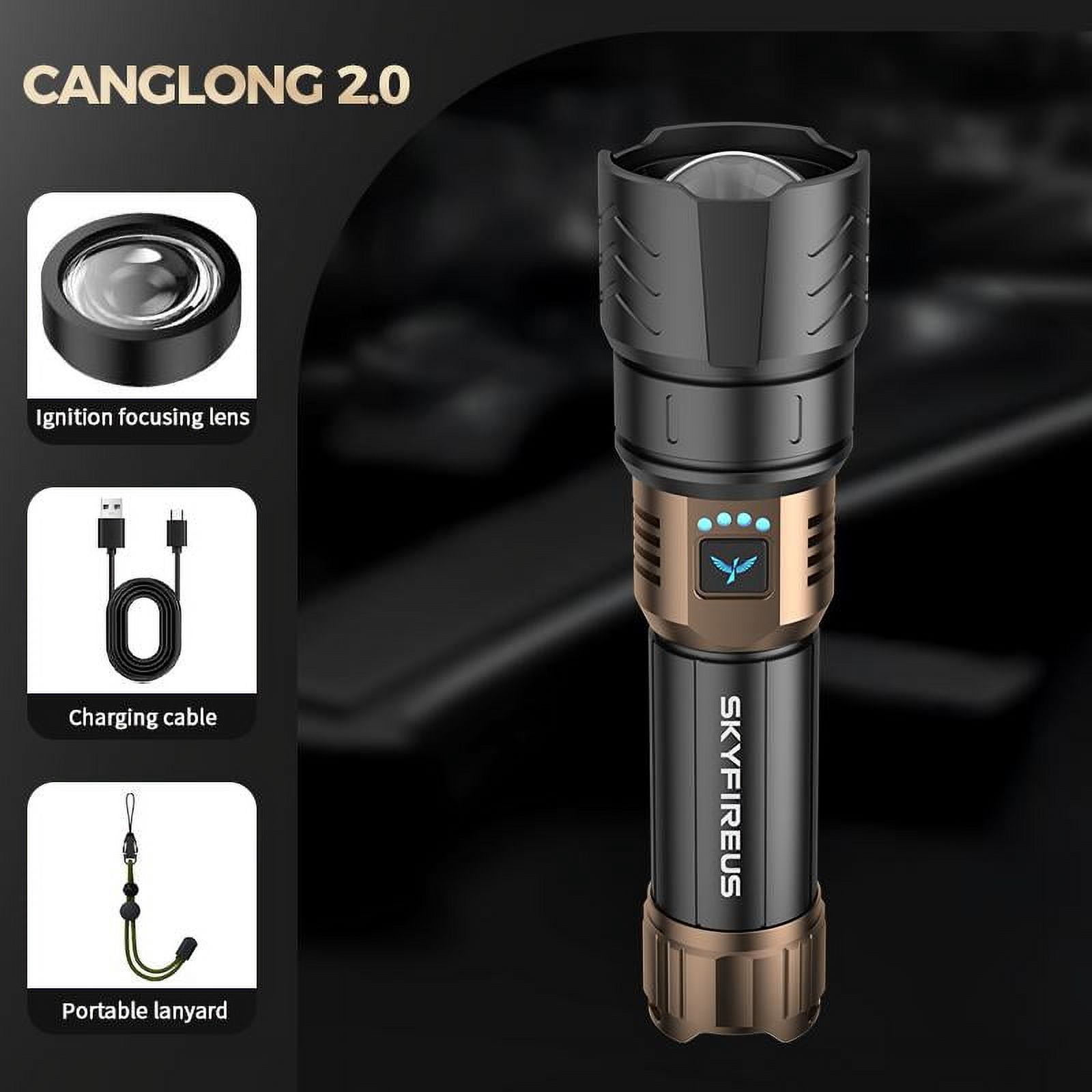 1097 flashlight strong light ultra bright outdoor camping home long ...