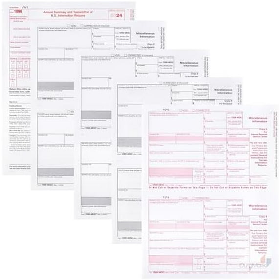 1099 MISC Forms 2024, 3 Part Tax Forms, Kit for 25 Individuals Income Set of Laser Forms ...