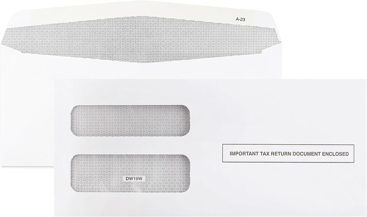 1099 Tax Form Envelopes, Designed for Printed 1099 Forms, and for W2 3 ...