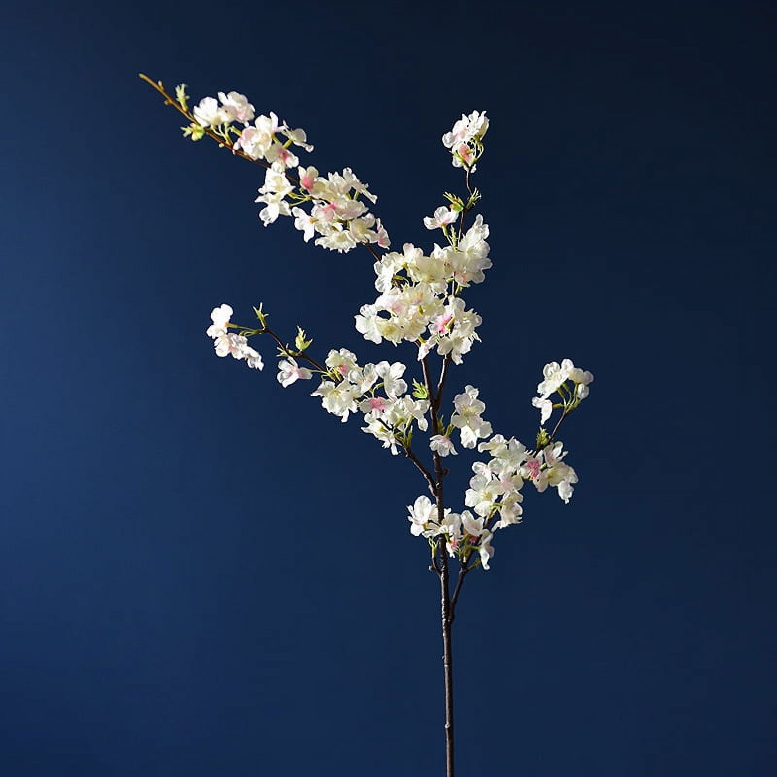 109cm Artificial Silk Flowers Fake Cherry Blossom Long Branch Wedding ...