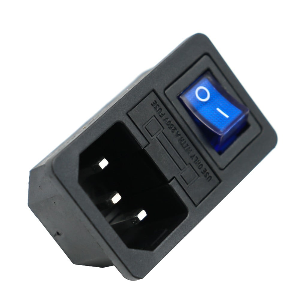 10A 125V Power Socket With 5 X 16AWG Wiring 3-pin IEC320 C14 Modular ...