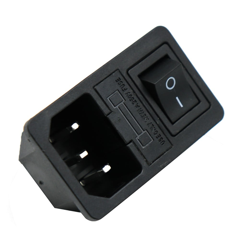 10A 125V Power Socket with 5 X 16AWG Wiring 3-pin IEC320 C14 Modular ...