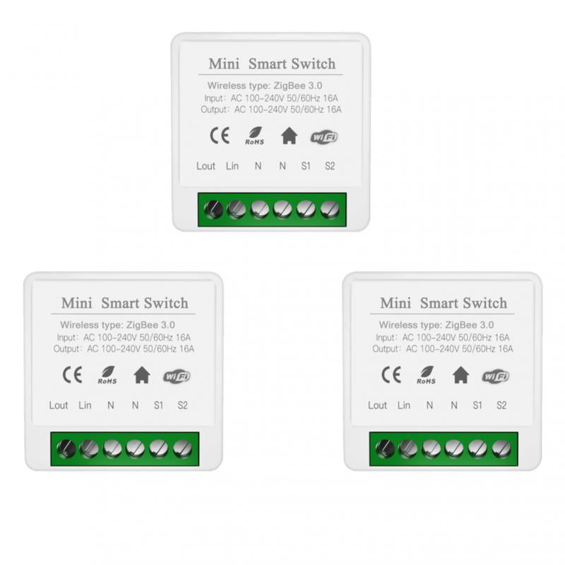 10A/16A Tuya Zigbee Mini Smart Switch Automation Relay Module Light ...