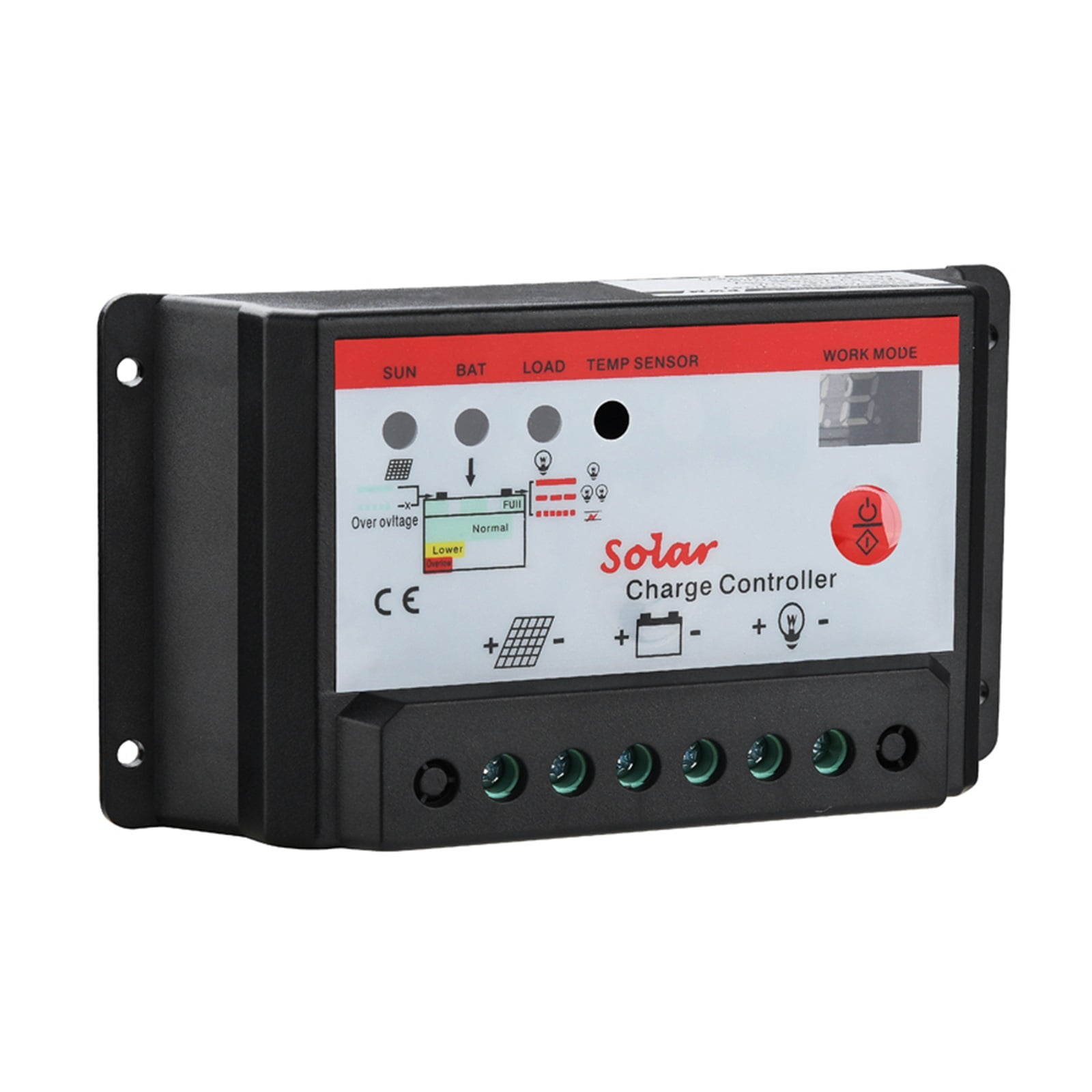 10A 20A 30A 12V 24V Auto Solar Cell Panels Battery Char Controller ...