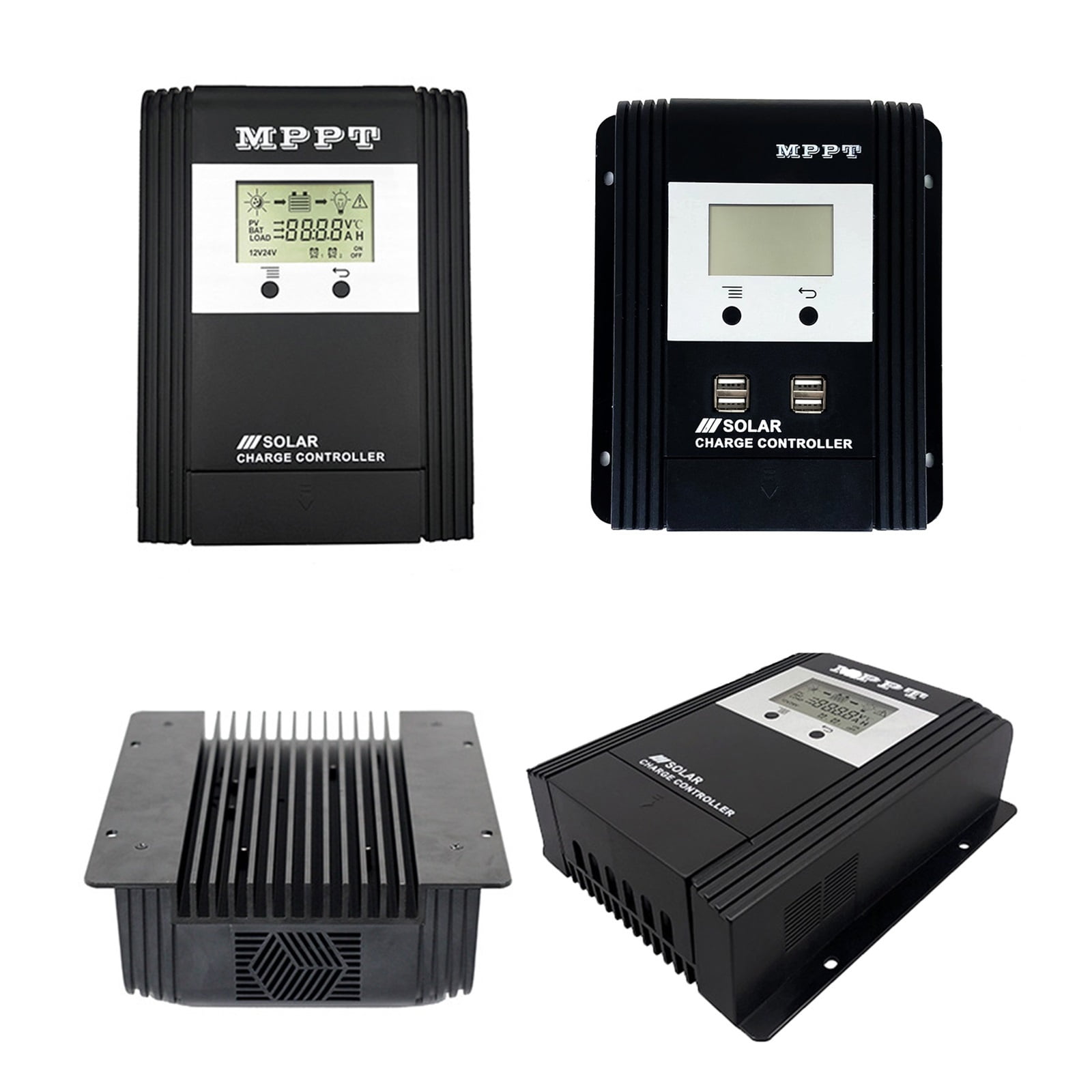 10A 20A 30A 40A 50A 60A MPPT Solar Charge Controller 12V/24V Auto ...