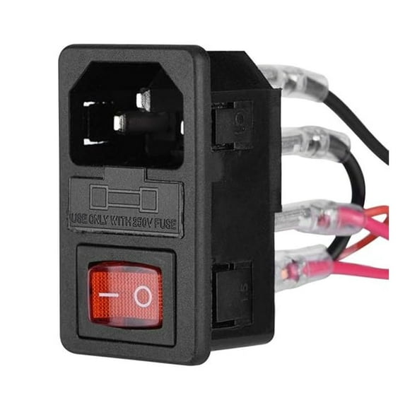 10A 220V 110V Rocker Power Socket Inlet Module U Type Plug Adapter with ...