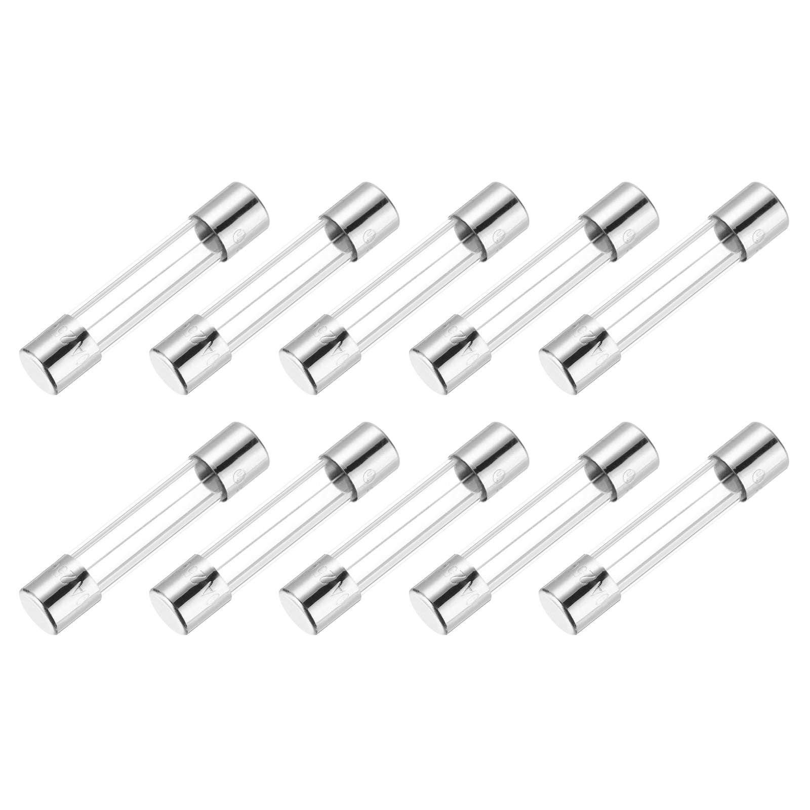 10A 250V Glass Fuses 6x30mm Time Delay Fuses Slow Blow Fuses(Pack of 10 ...