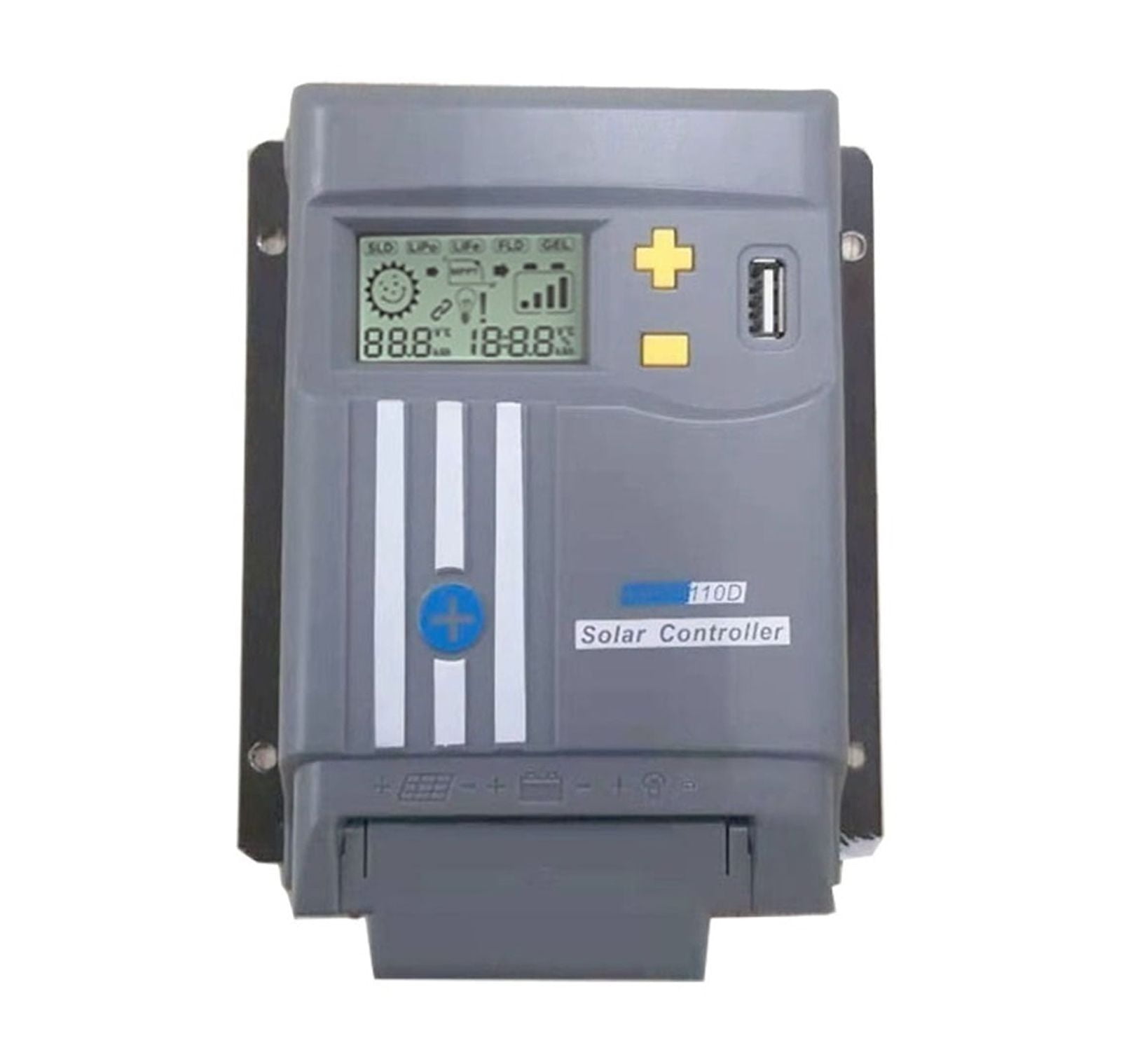 10A MPPT Solar Charge Controller with WiFi Device 12V/24V LCD Display ...