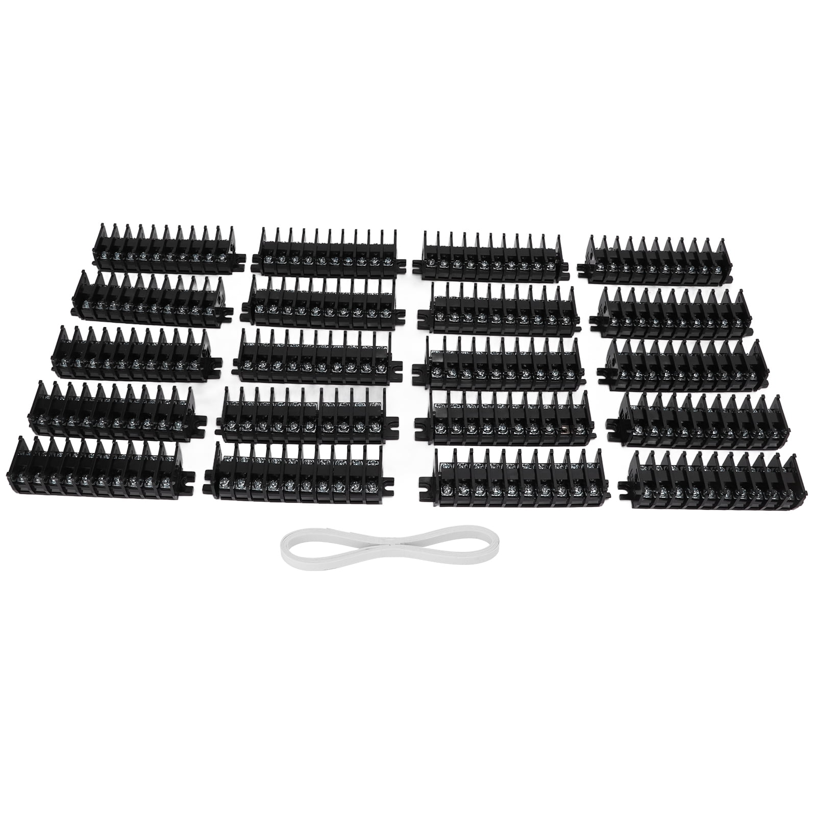 10A Rail Terminal Blocks - Zinc-Plated High Conductivity for Electrical ...