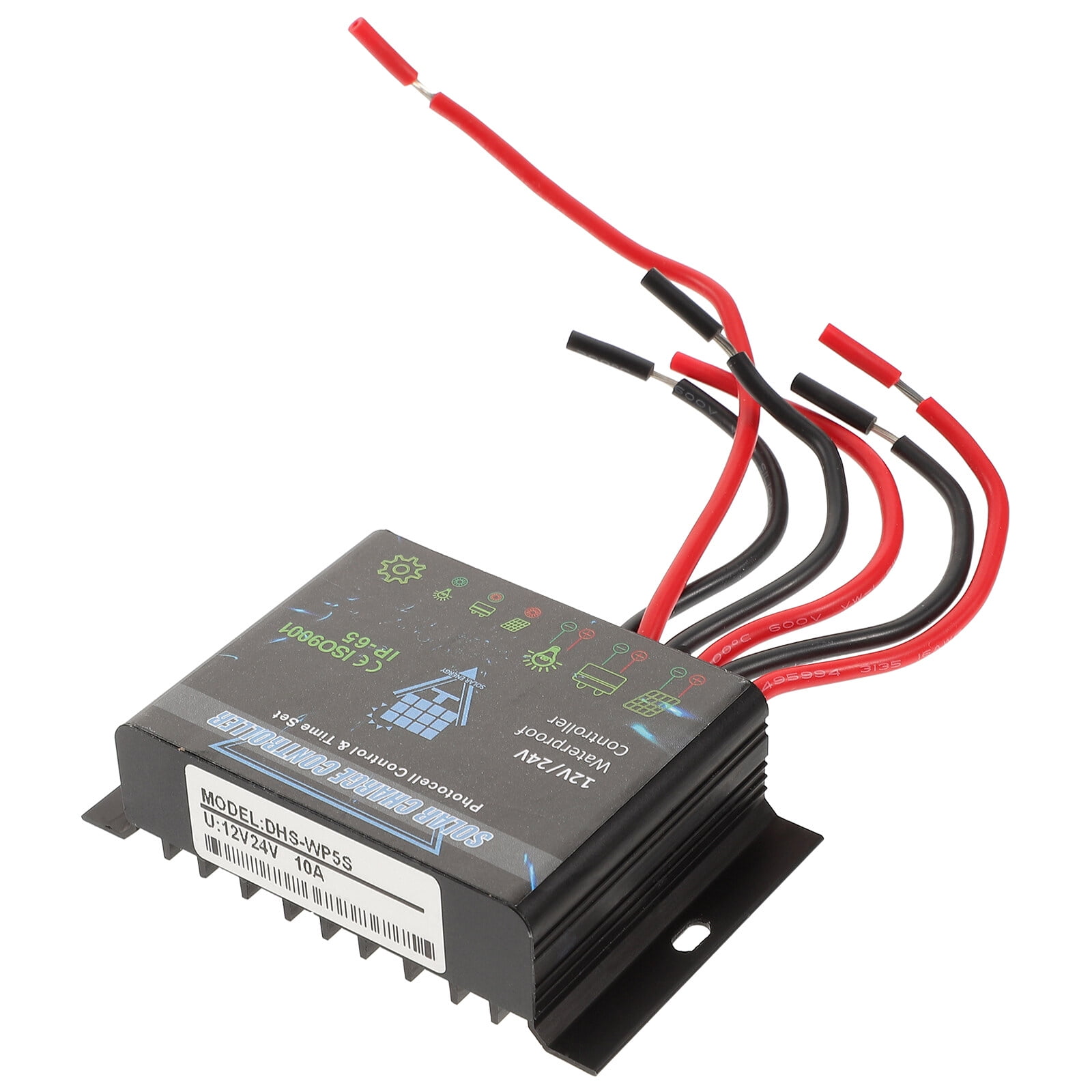 10A Solar Charge Controller 12V/24V Auto-Switch - Waterproof IP65 ...