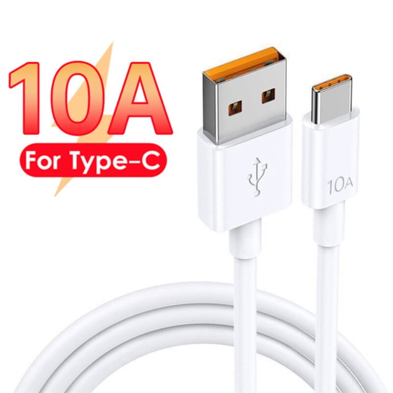 10A USB Type C Cable 120W USBA to USB C Fast Charging Wire for Xiaomi ...