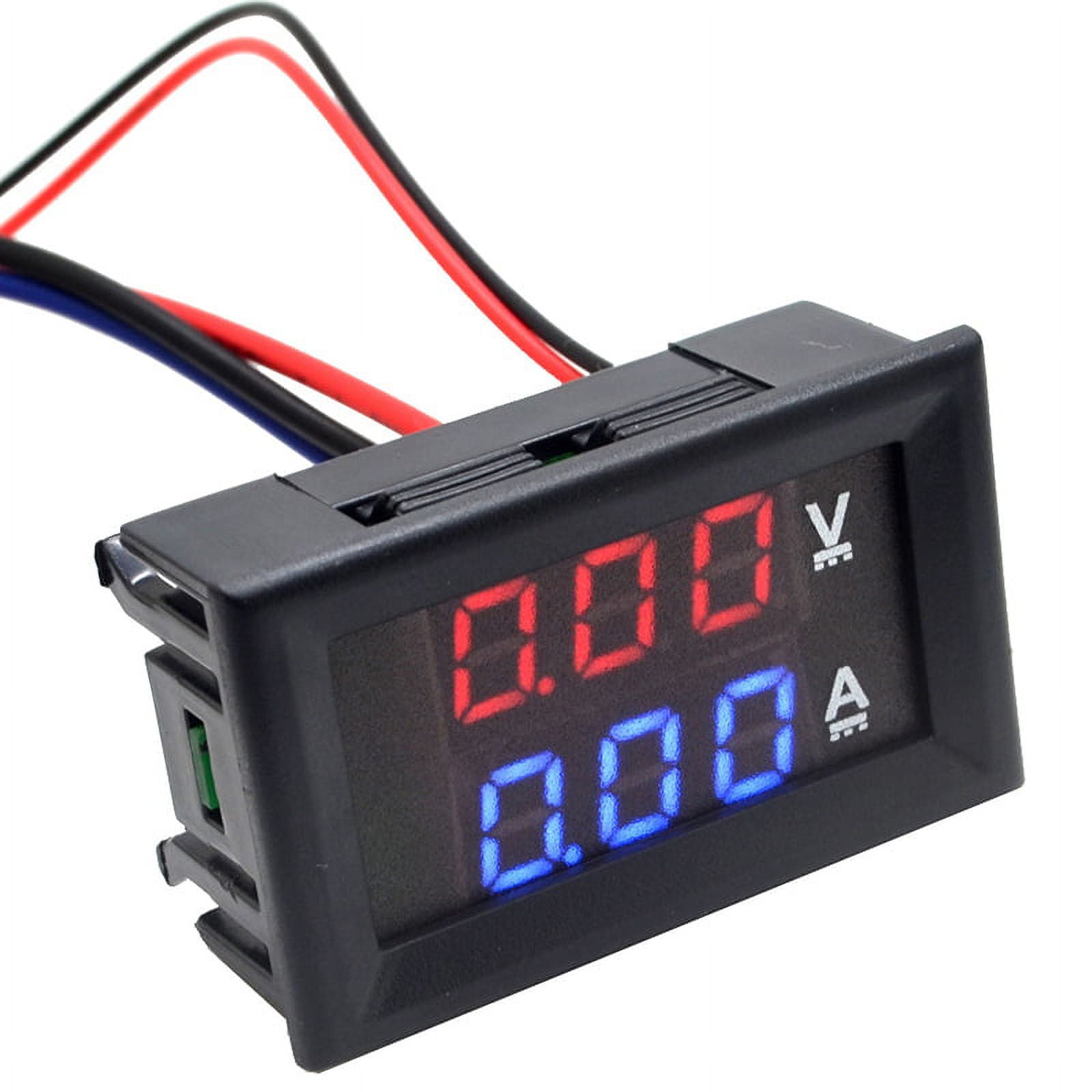 10A Voltmeter Ammeter LED Dual Digital Amp Meter Volt DC4-30.0V Gauge ...