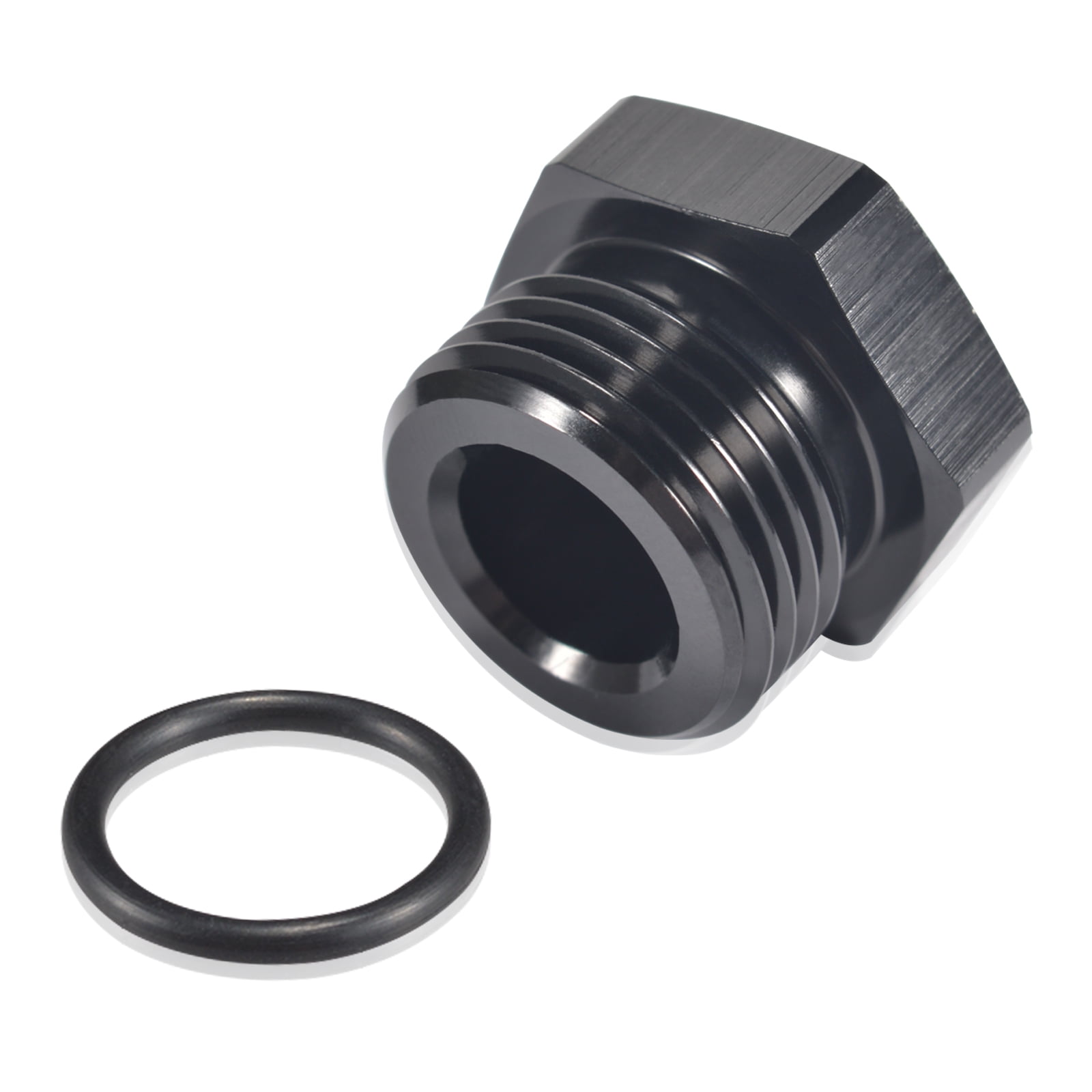 10AN Block Off Cap Male Adapter Fitting Aluminum Fuel Hex Plugs Seal ...