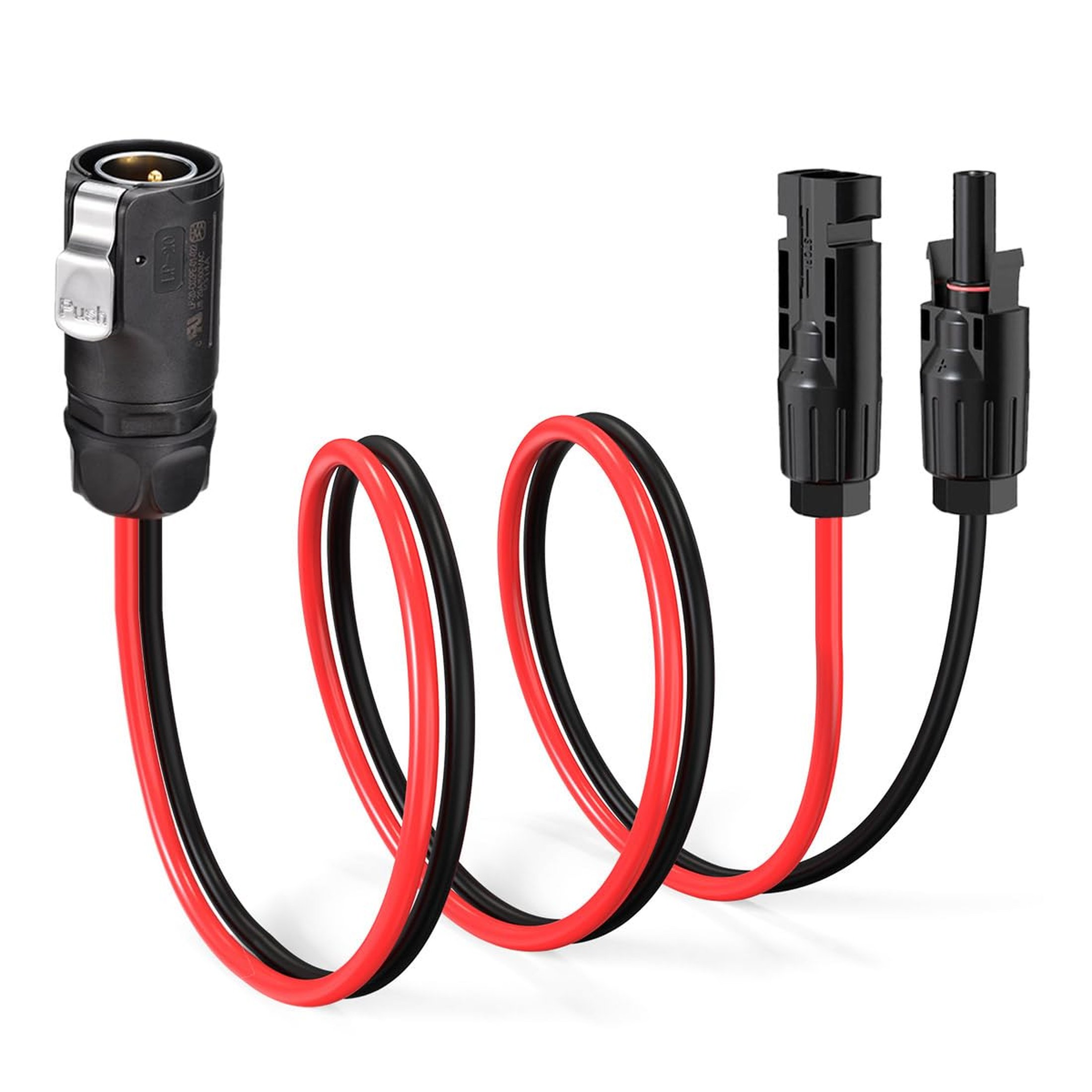 10AWG 2 Pin Power Connector Solar Adapter for RV and Portable Panels ...