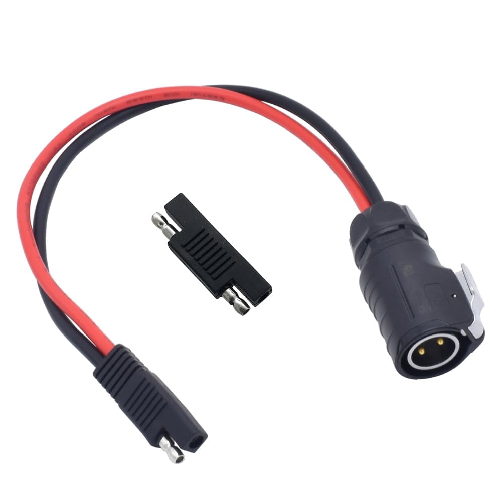 10AWG 2 Pin Power Industrial Circular Connector to SAE Cable for Solar ...