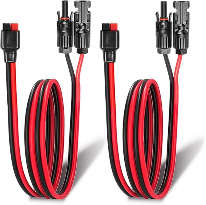 10AWG Solar Panel to Anderson Connector Cable 3FT, Solar Extension ...