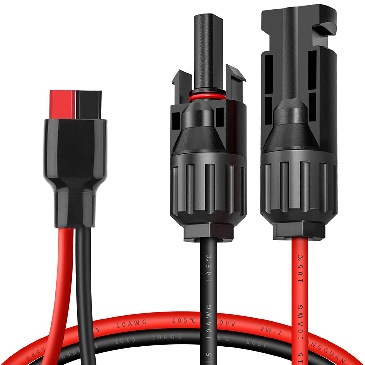 10AWG Solar Panel Cable Connector Kit, Compatible with Solar Connector ...