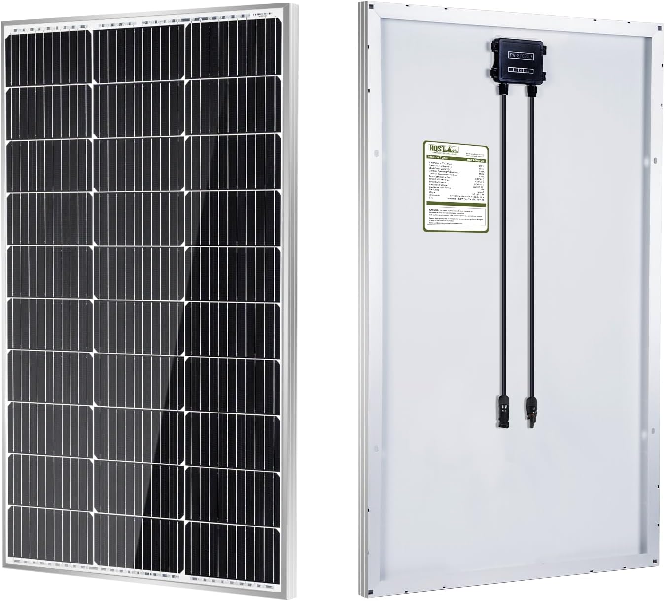 10BB Cell 100W Solar Panel 12V 100 Watt Monocrystalline Solar Panels ...