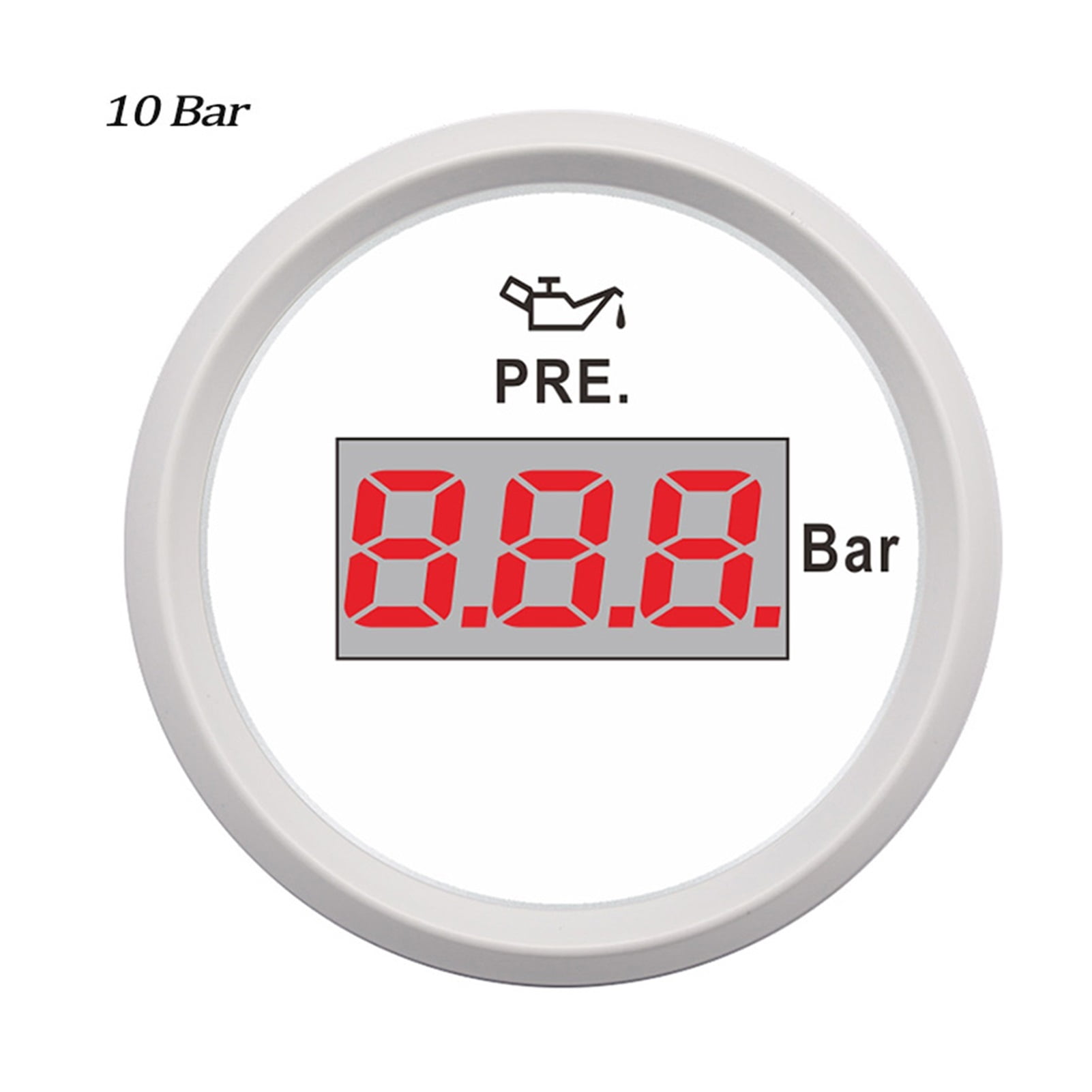 10Bar Fuel Oil Pressure Gauge 0-145 psi Oil Press Gauge Fuel Gauge ...