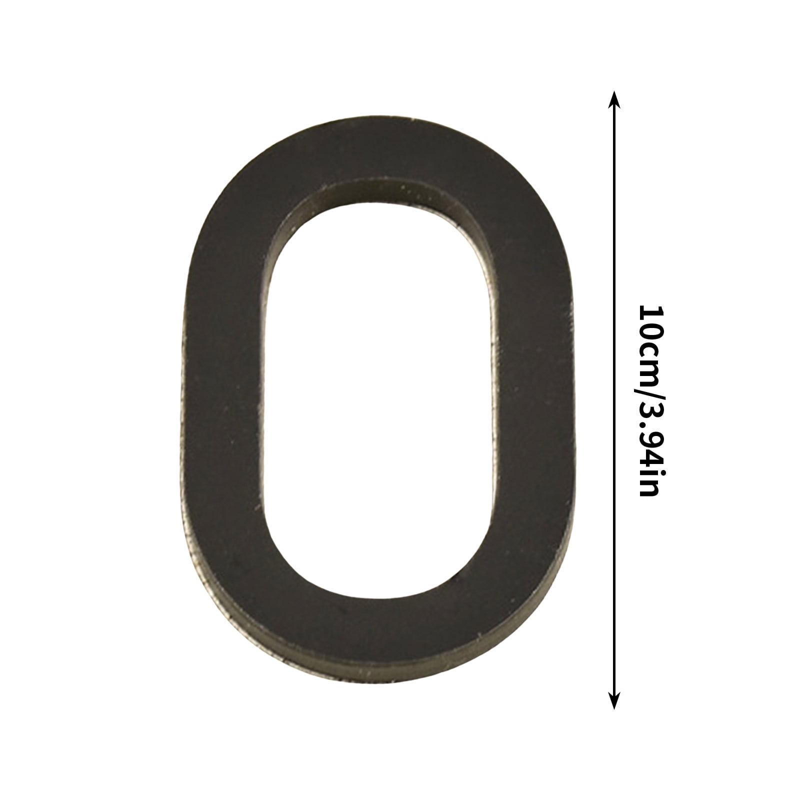 10CM 0 10Cm Acrylic Black Number Plates 3D Engraved Digit 0 Extra-Large ...