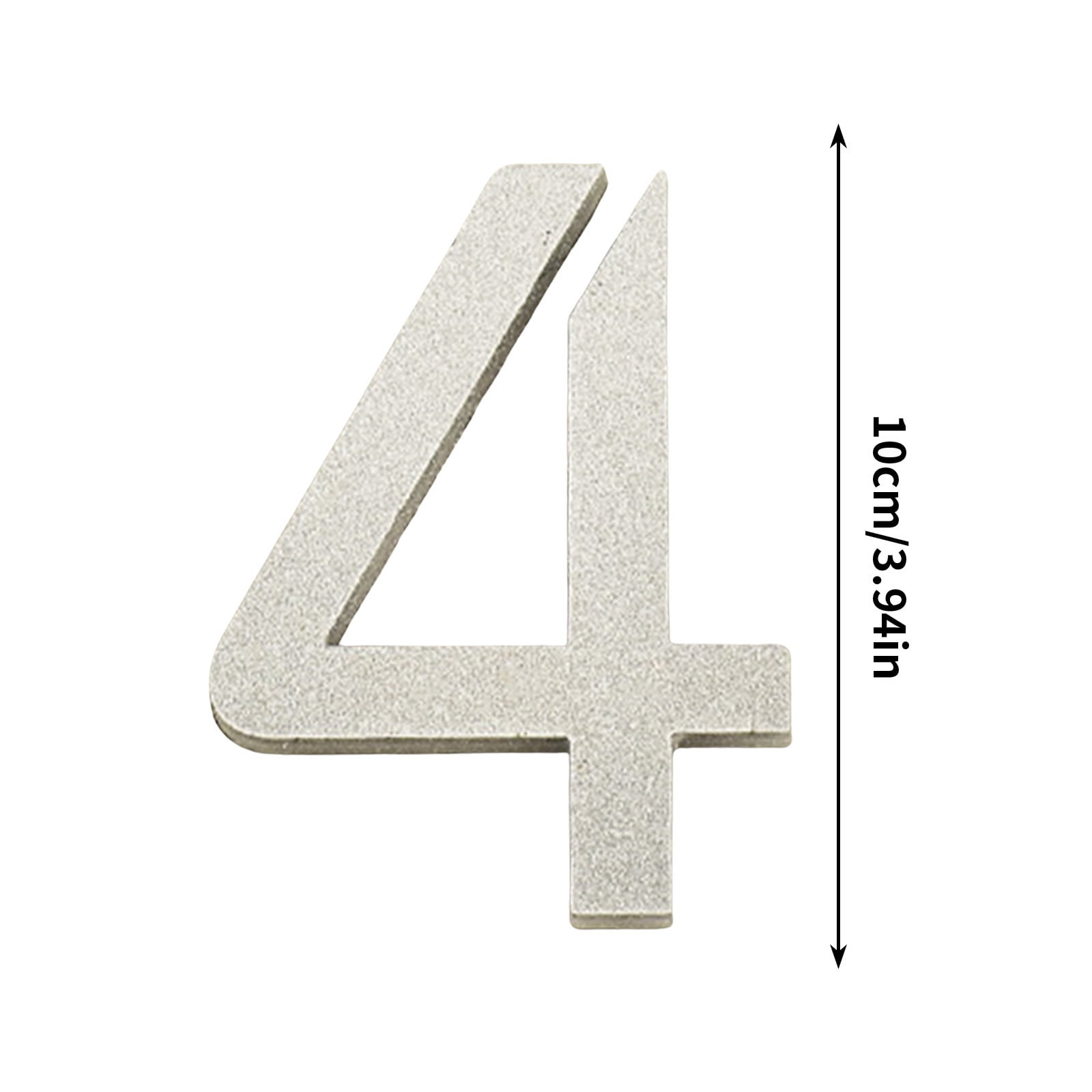 10CM 4 Architectural Style Acrylic Numeric Sign Precision Laser Cutting ...