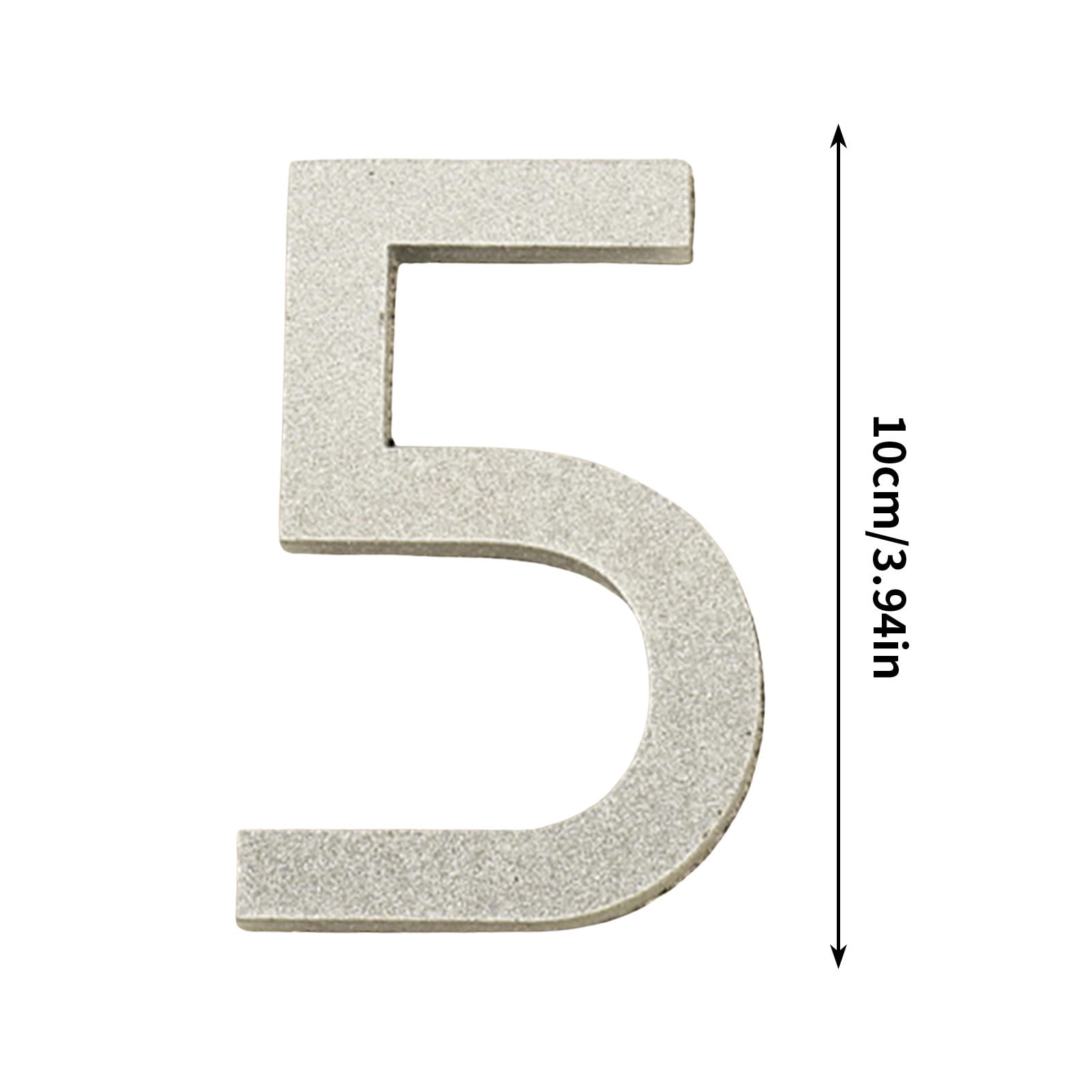 10CM 5 Commercial Grade Acrylic Address Plaque Deep Engraved Numbers ...