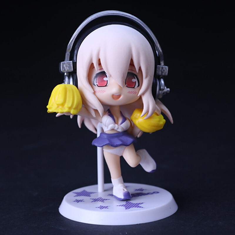 10CM Anime Figure Super Sonico Working Swimsuit Suit Chassis Q Version ...