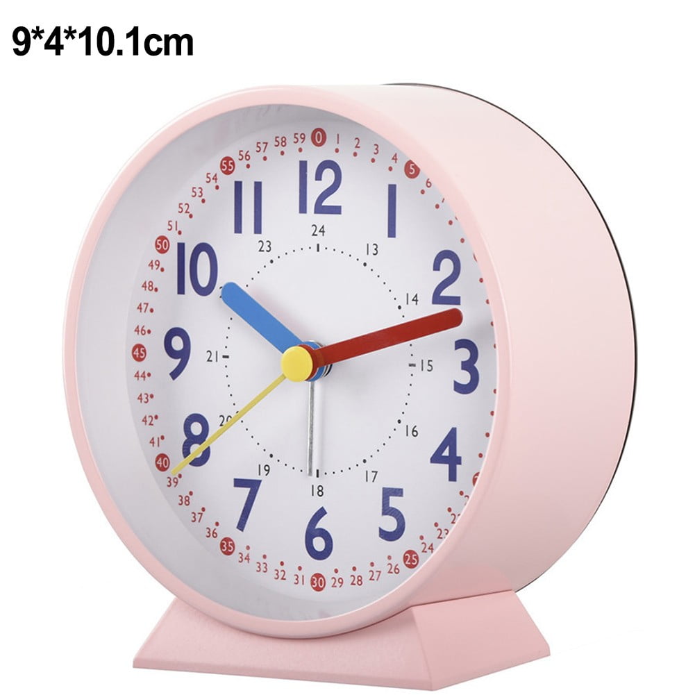 10CM Digital Alarm Clock With Luminous Metal 24-Hour Round Quartz Clock ...