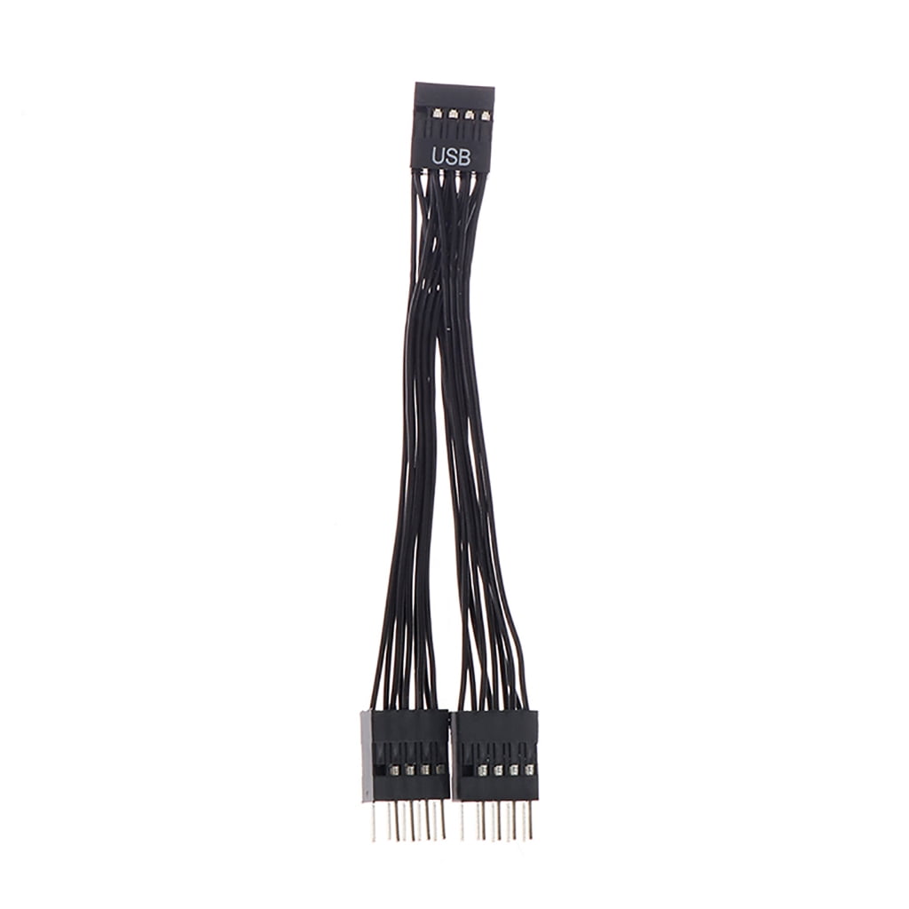 10CM USB Motherboard Cable USB Header Extension Cable 9Pin 1 Female to ...