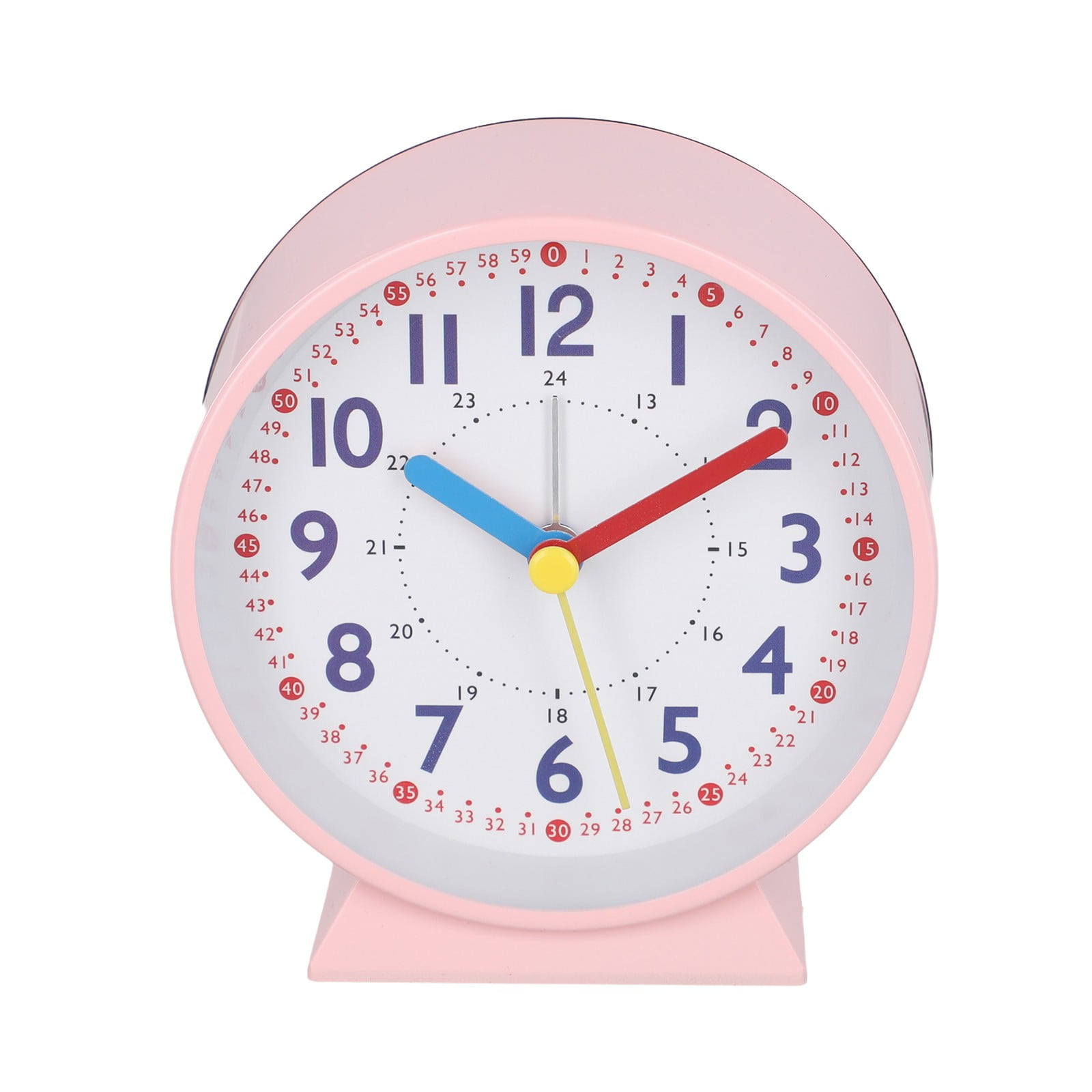10Cm Metal Luminous Alarm Clock Silent Desk Clock 24-Hour Round Quartz ...